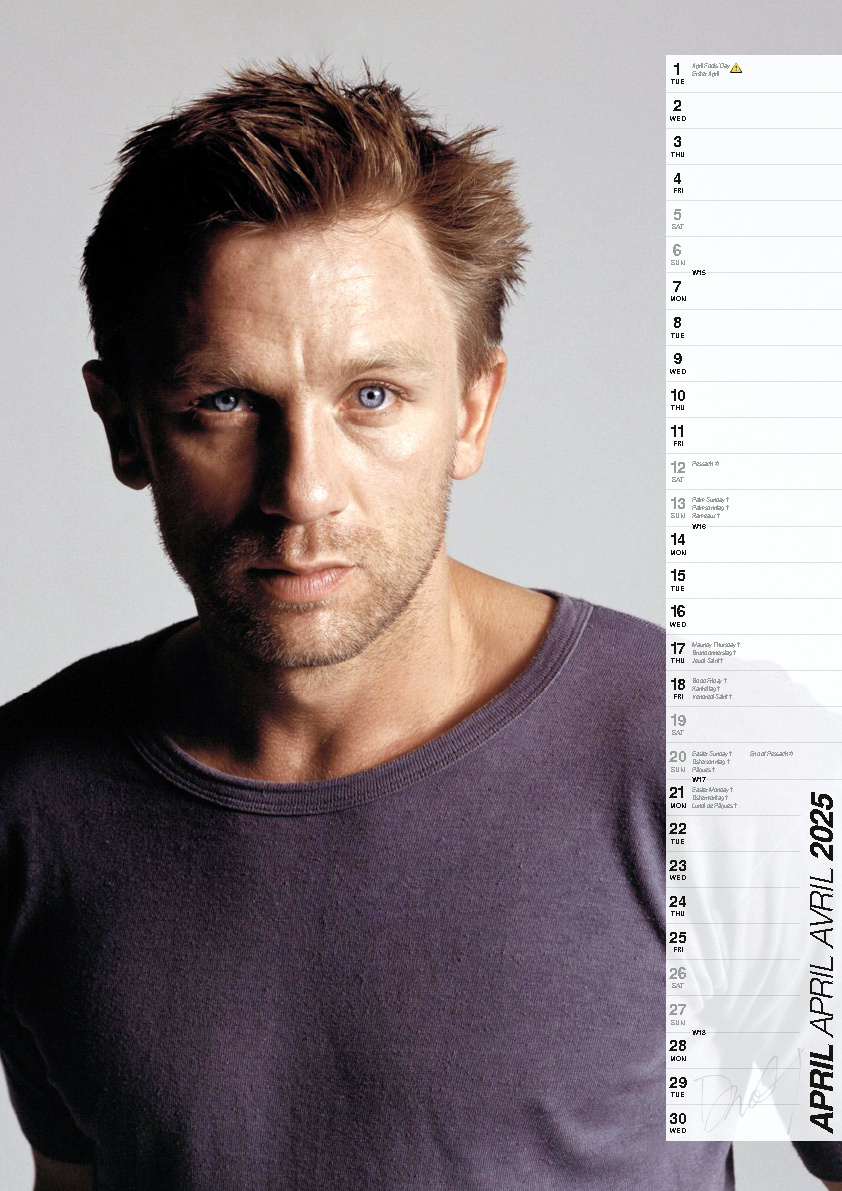Buying Daniel Craig Calendar 2025 A3? Simply order online ...