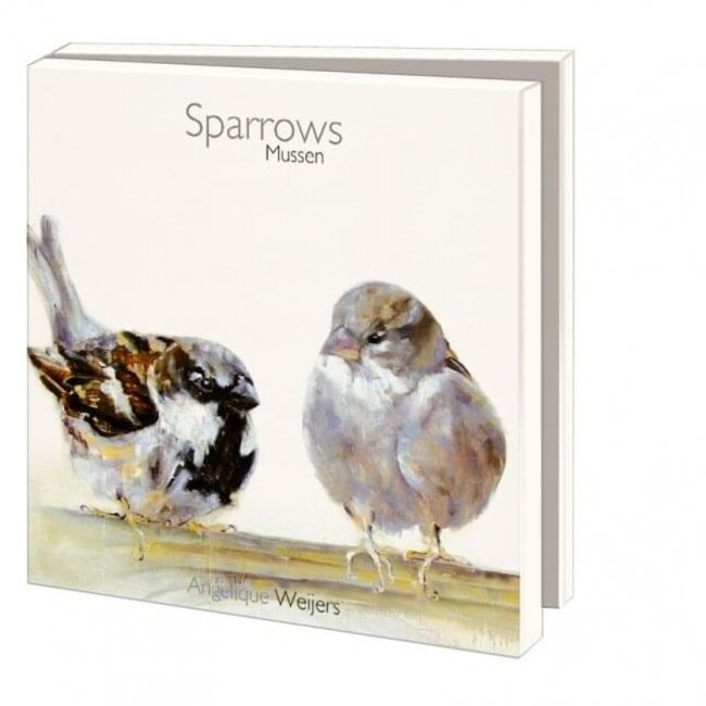 Card folder Sparrows, Angelique Weijers 10 Pieces with Envelopes ...