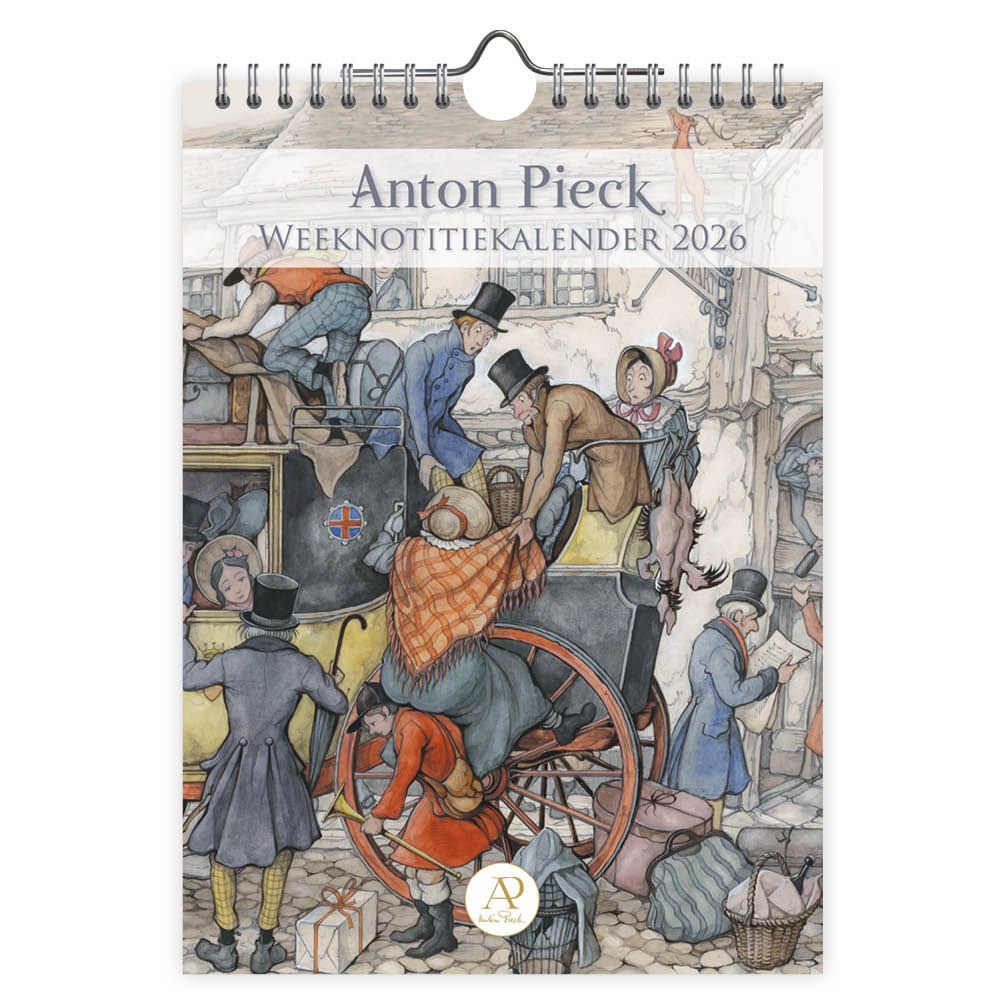 Anton Pieck Weekly Note Calendar 2026 High Hats Buy? - Kalenderwinkel.nl
