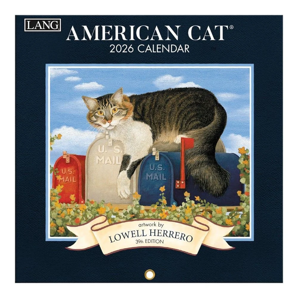 Calendrier des chats américains 2026 Acheter l'œuvre d'art de Lowell ...