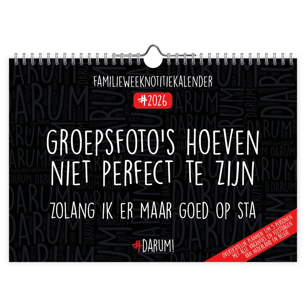 Buy Darum Family WEEKnote Calendar 2026? Order easily online - Kalenderwinkel.nl