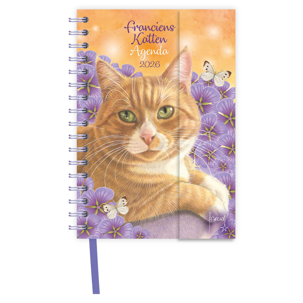 Franciens Cats Spiral Diary 2026 Merah Buy online here simply. - Kalenderwinkel.nl