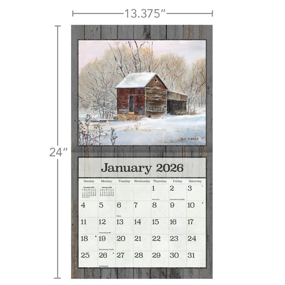 ¿Comprando el Calendario de la Granja 2026? Obra de Bill Zierke ...