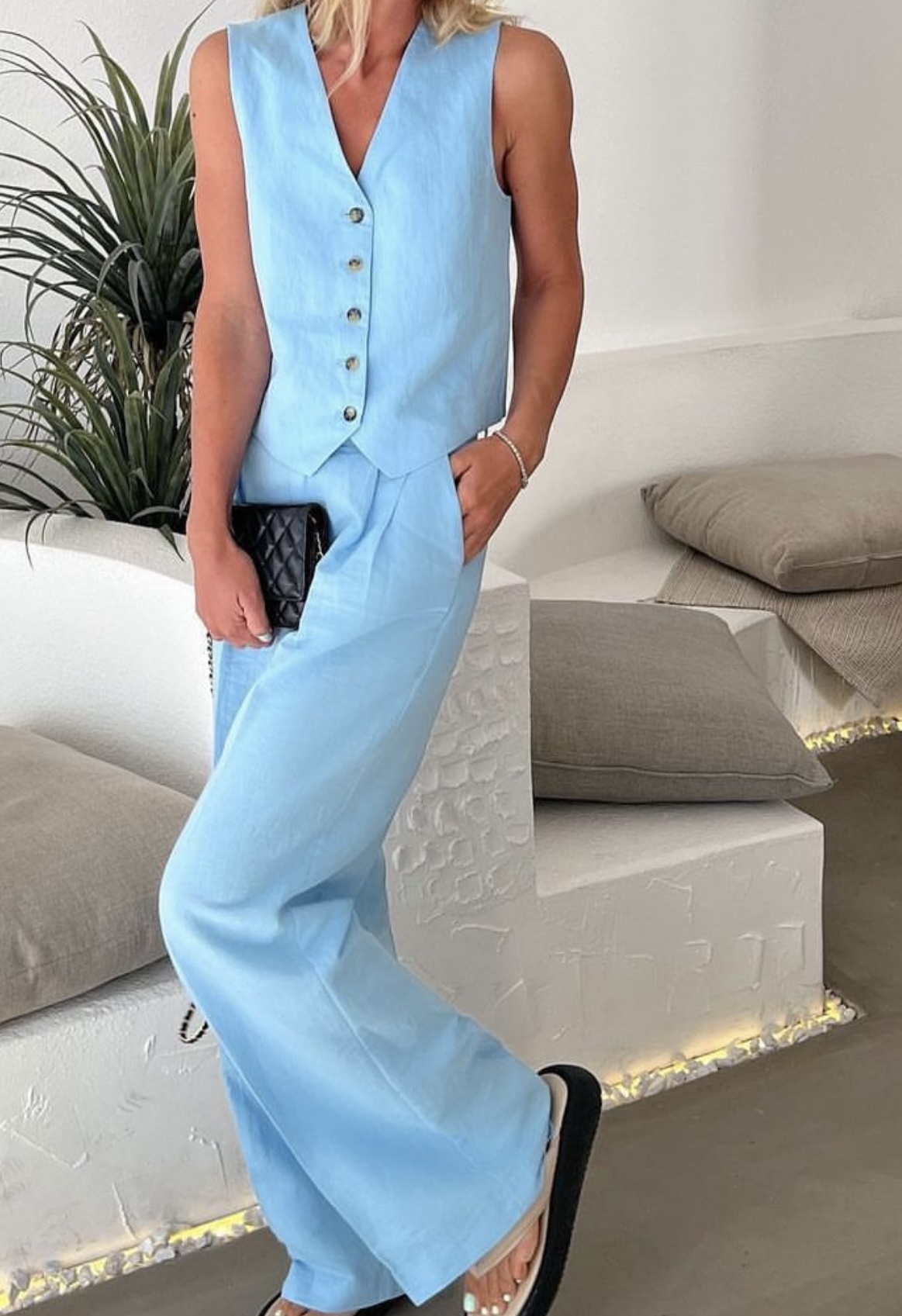 2 Delig Pak Gilet + Pantalon - Fashion-Click