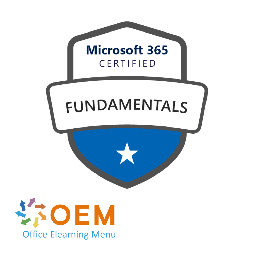 MS-900 Microsoft 365 Fundamentals Zertifizierungsprüfung - OEM Office Elearning Menu
