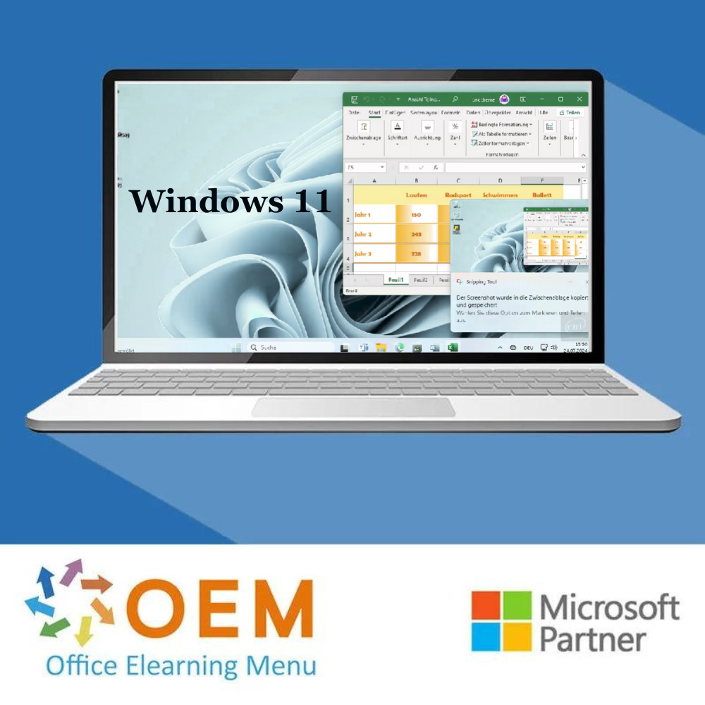 Windows 11 E-Learning - OEM Office Elearning Menu