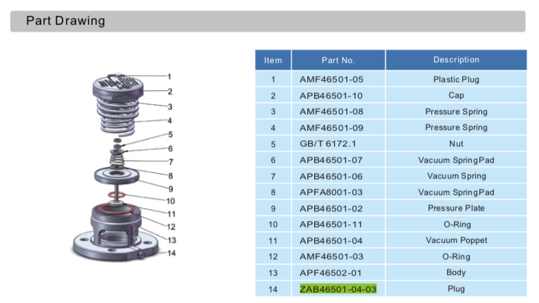 Plug for 2,5" Safety Relief Valve - Guard Europe B.V.