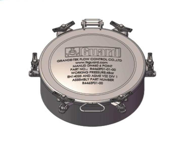 Manlid Assembly, Deep Neckring, 460mm, 6 Befestigungspunkte, - Guard ...