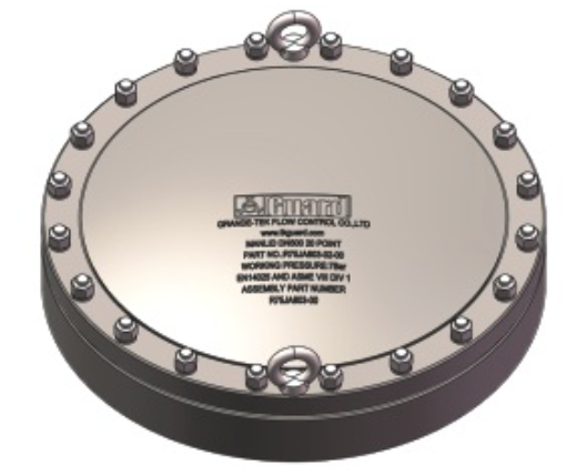 DN500 Flange Assembly with Convex Cove -7Bar - Guard Europe B.V.