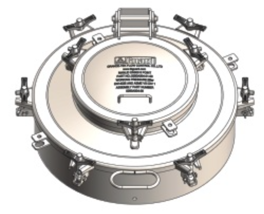 DN500 Manlid Assembly with 300mm Inspection - Guard Europe B.V.