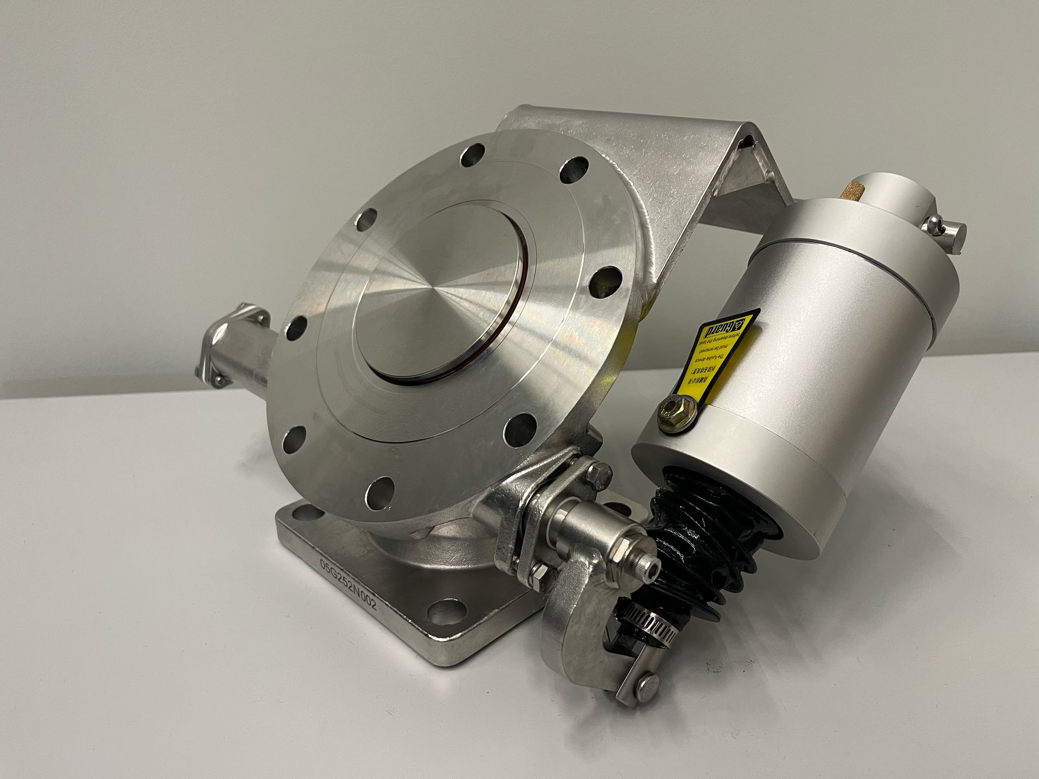 3" 45 Degree Quick Flow Foot Valve,316, pneumatic control - Guard ...