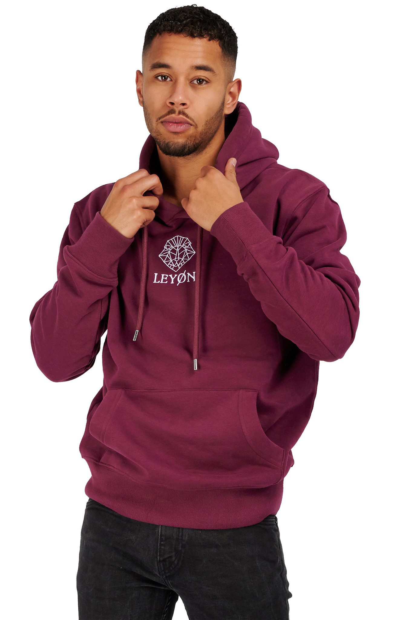 Leyon Hoody Logo Bordeaux - FM Fashion - Fashion & Lifestyle