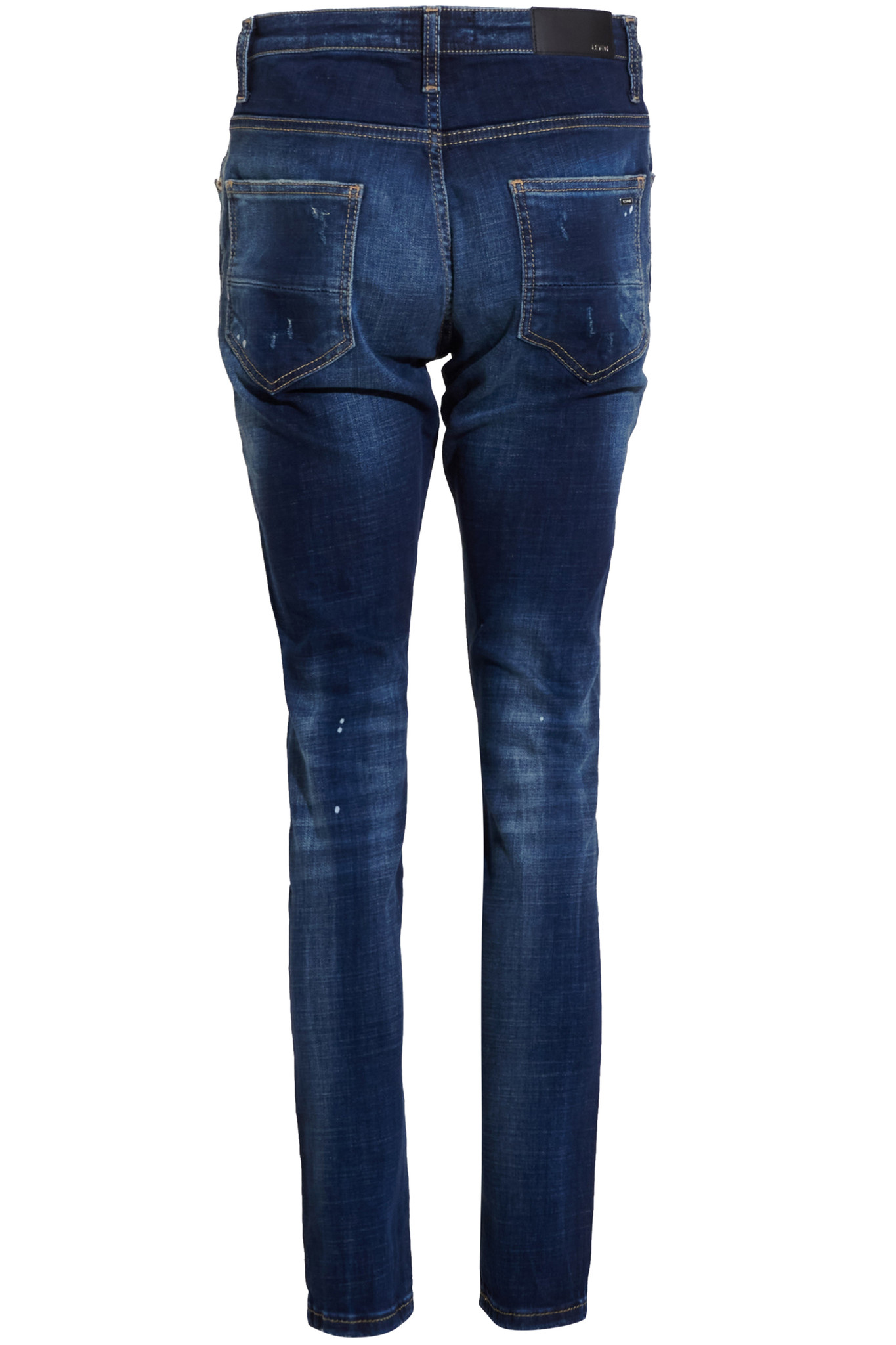 Leyon Dark Blue Spotted Jeans 2400 - FM Fashion - Fashion & Lifestyle