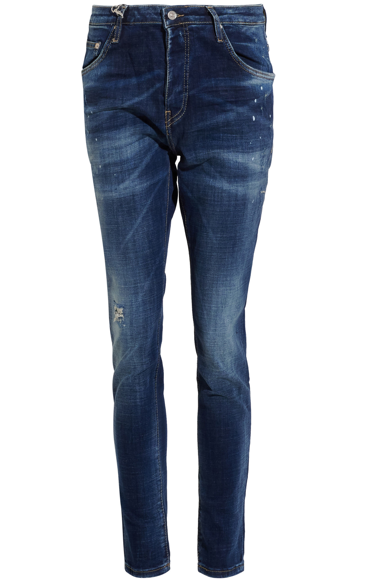 Leyon Dark Blue Spotted Jeans 2400 - FM Fashion - Fashion & Lifestyle
