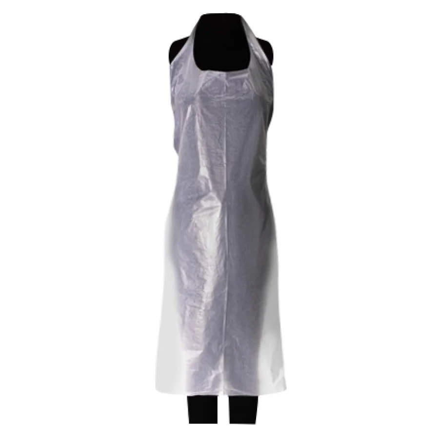 Schort PE wit 120 cm x 70 cm