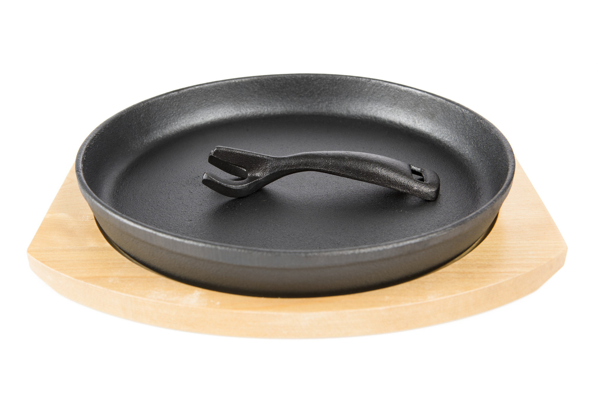 Grill Guru Iron Cooking plate met houten plank - proBBQshop