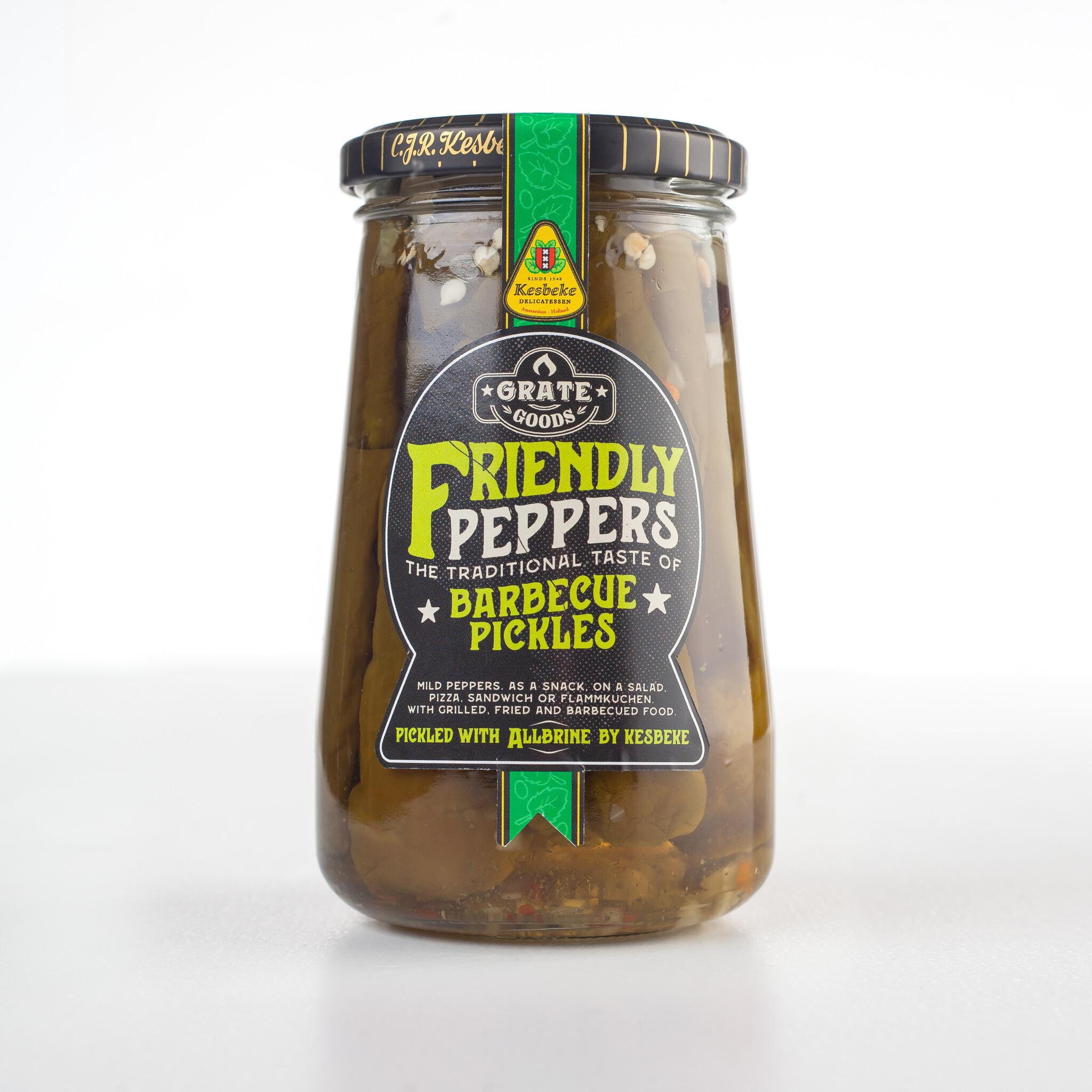 Grate Goods BBQ topping Pickles Friendly Peppers 370gr - proBBQshop
