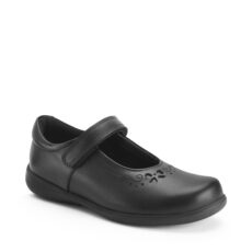 Start Rite Girls Glisten Black Leather School Shoe - Game Changers Guernsey
