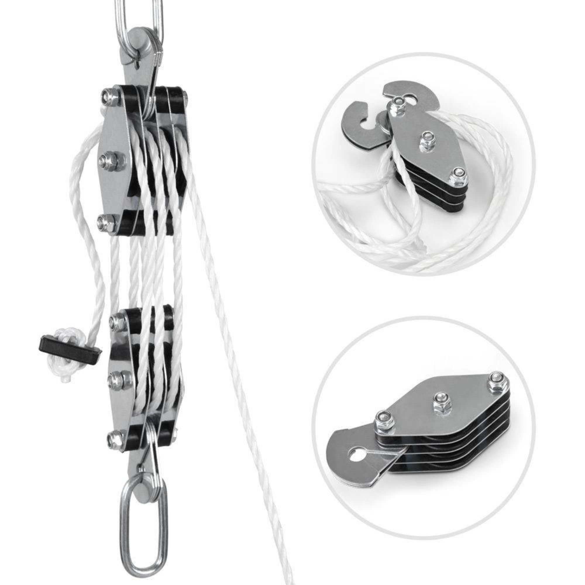 Benson Handtakel, Katrol 180kg Hefhoogte 3m, 20m Touw kopen? - 2Cheap