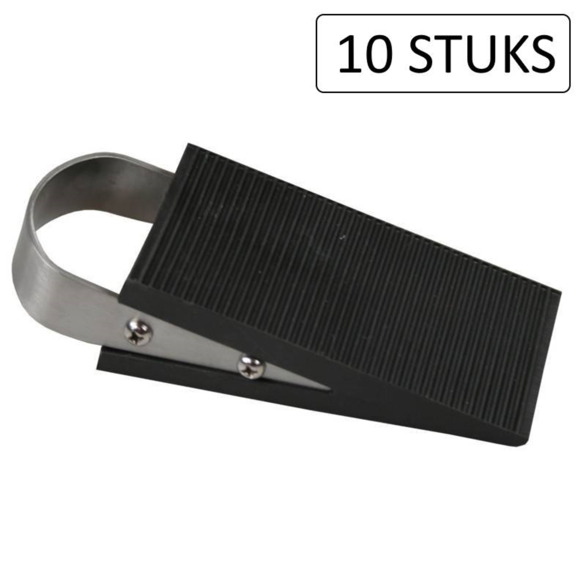 Benson Rubberen deurstopper set - wigmodel - RVS beugel - 3 cm - 10 ...