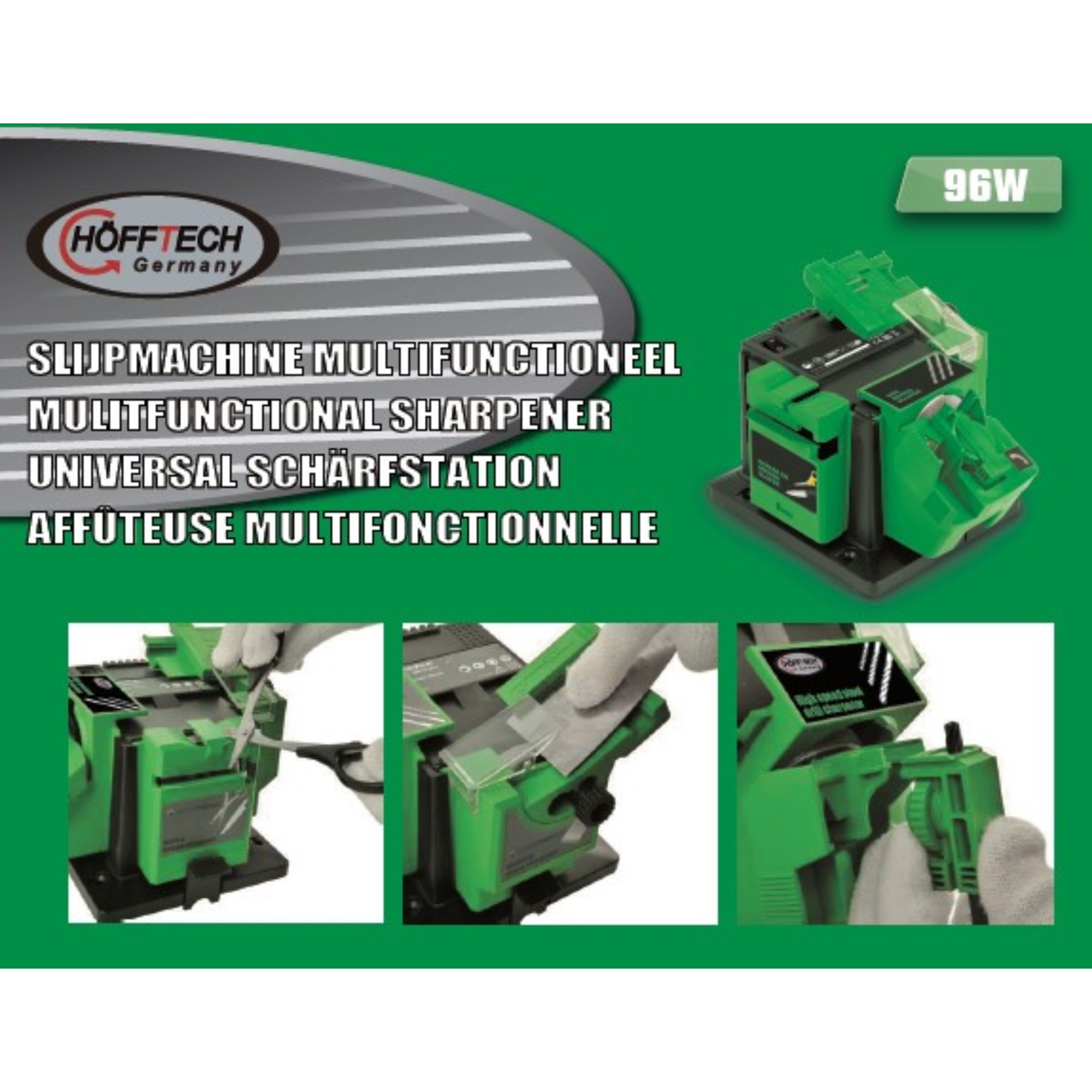 Hofftech Multifunctionele slijpmachine - Voor messen, scharen, boren en ...