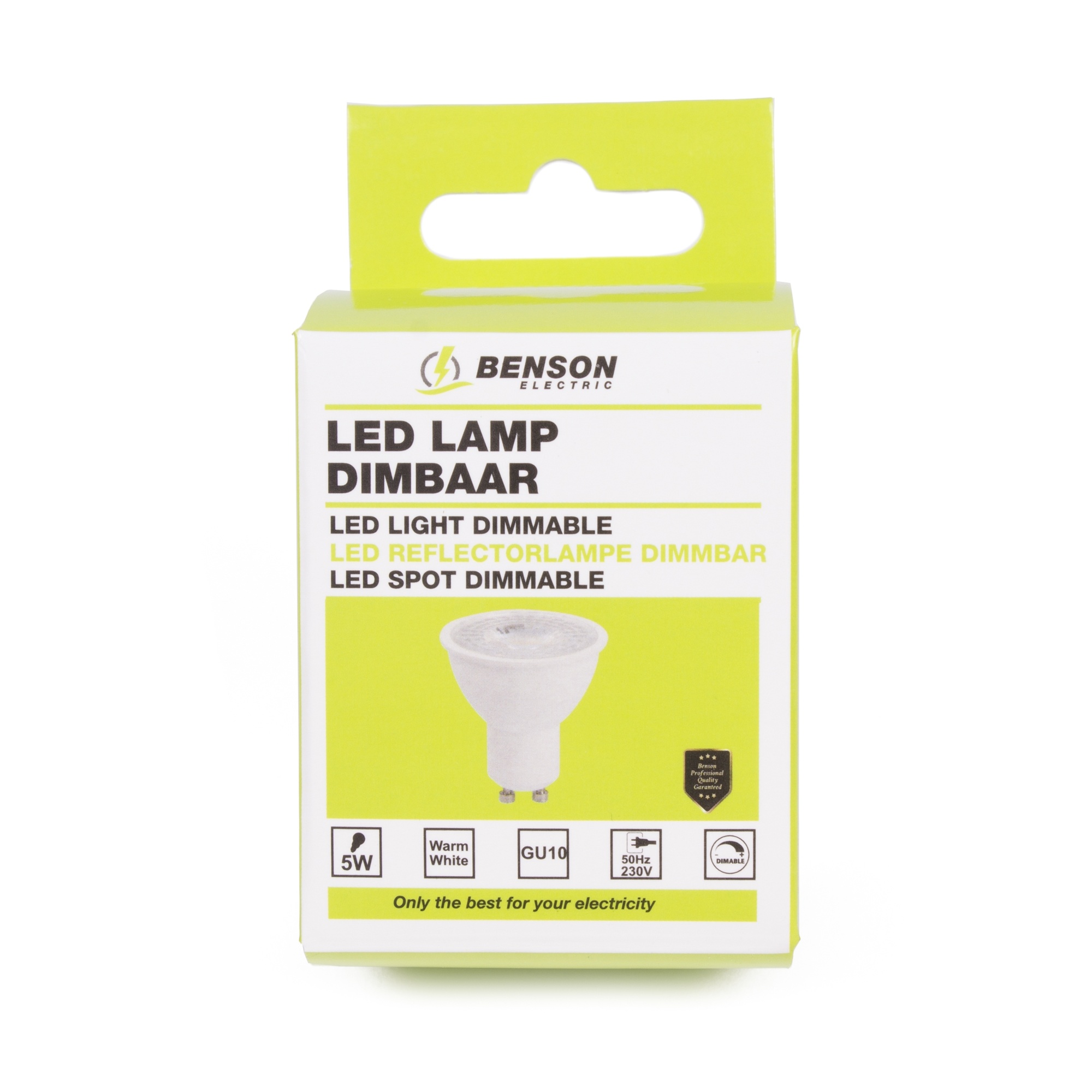 Benson Dimbare LED Spot - 5 Watt. - Warmwit 3000K - GU10 - 220-240 Volt ...