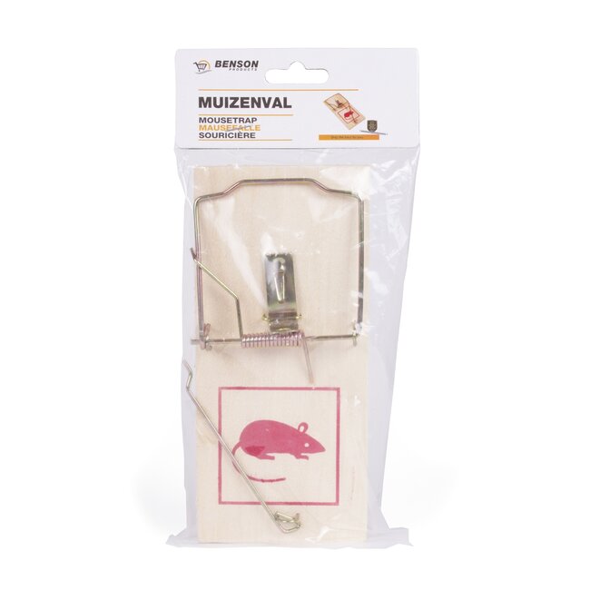 Benson Houten muizenval - Jumbo formaat - 170 x 80 x 5 mm - Snel en ...
