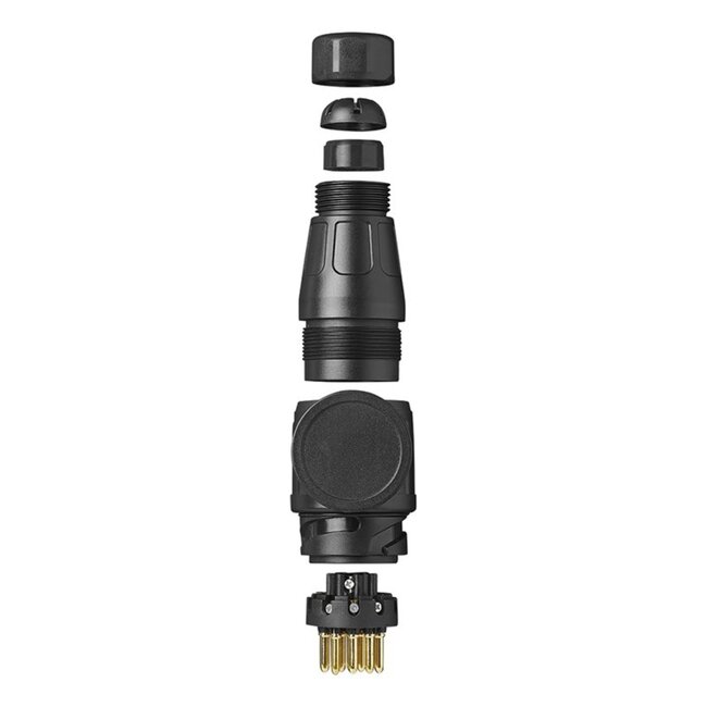 ProPlus Stekker 13-polig - bajonetsluiting - PVC - zwart - 2Cheap