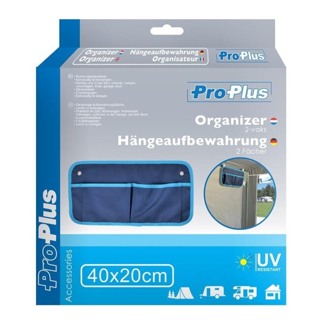 ProPlus Camping organizer - 2 vakken - UV-bestendig - Opvouwbaar ...