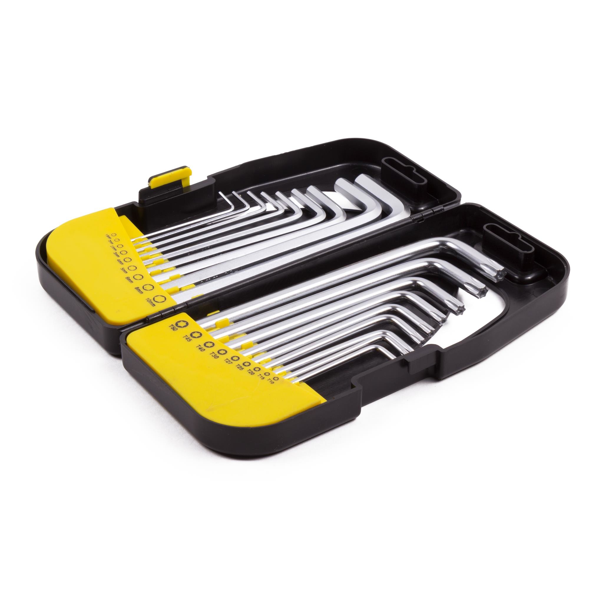 Benson Sleutel Torx en Inbus Set Lang Sleutelset in Stevige Doos - 18 ...