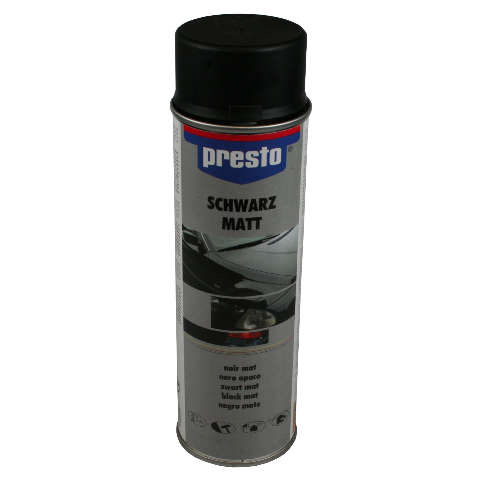Presto Verf Spuitbus - Spuitlak - Lak Zwart Mat - 500 ml. - 12 stuks ...