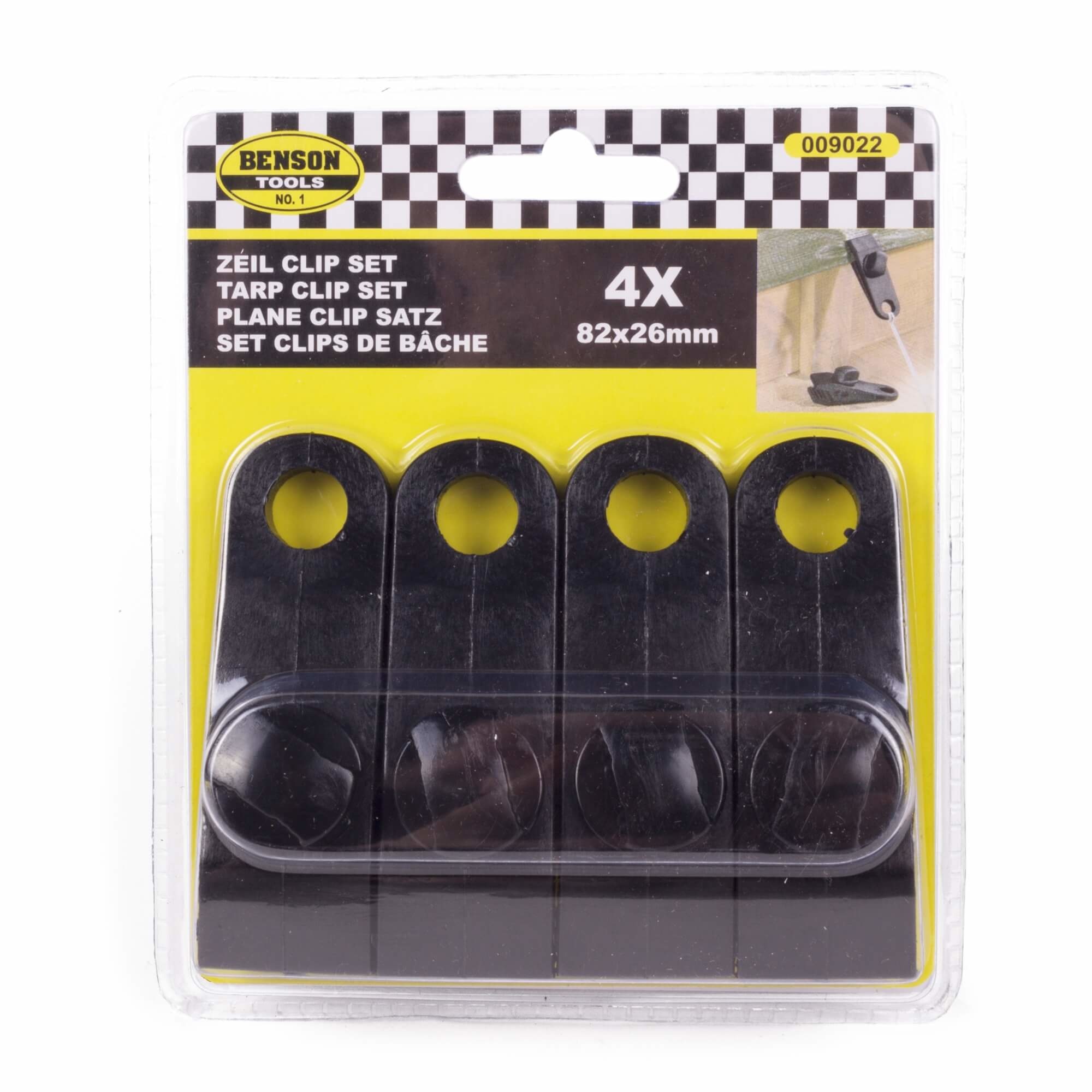 Benson Tenttapijt Clips met Schroef - Zeil Clip Set Prof. - 4 stuks ...
