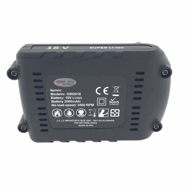 Hofftech Losse accu - excentrische poetsmachine - 18 Volt - 150 mm ...