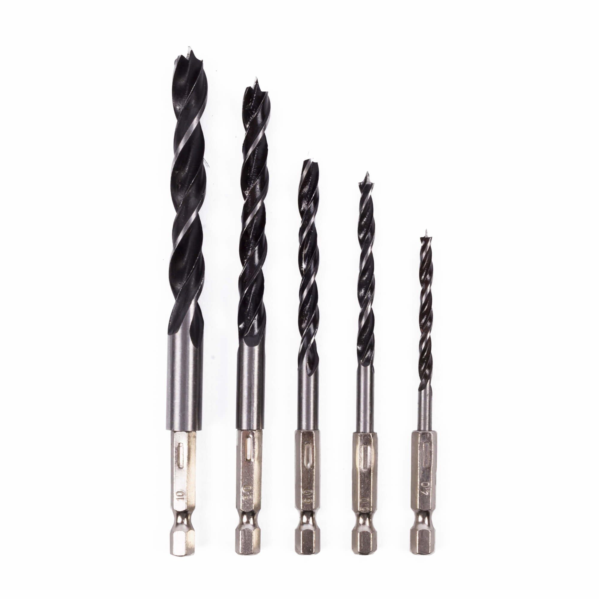 Hofftech Boor- en bitset hout - veelzijdige maten - 5-delig - HEX ...