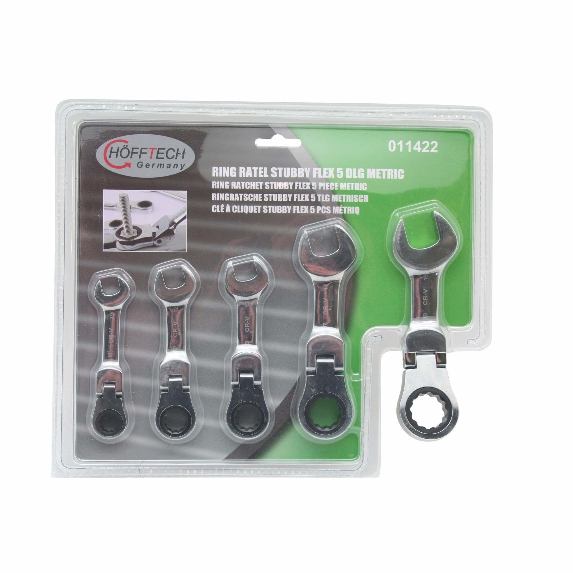 Hofftech Steek- Ring Ratel Sleutels Stubby (5-Delig) kopen? - 2Cheap