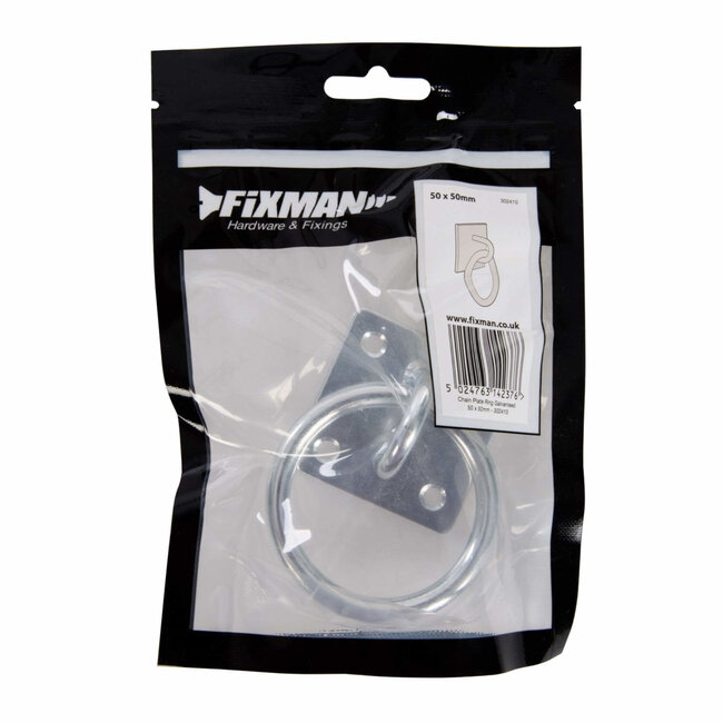 Fixman Kettingplaat - Gegalvaniseerd Ring - 50mm x 50mm kopen? - 2Cheap