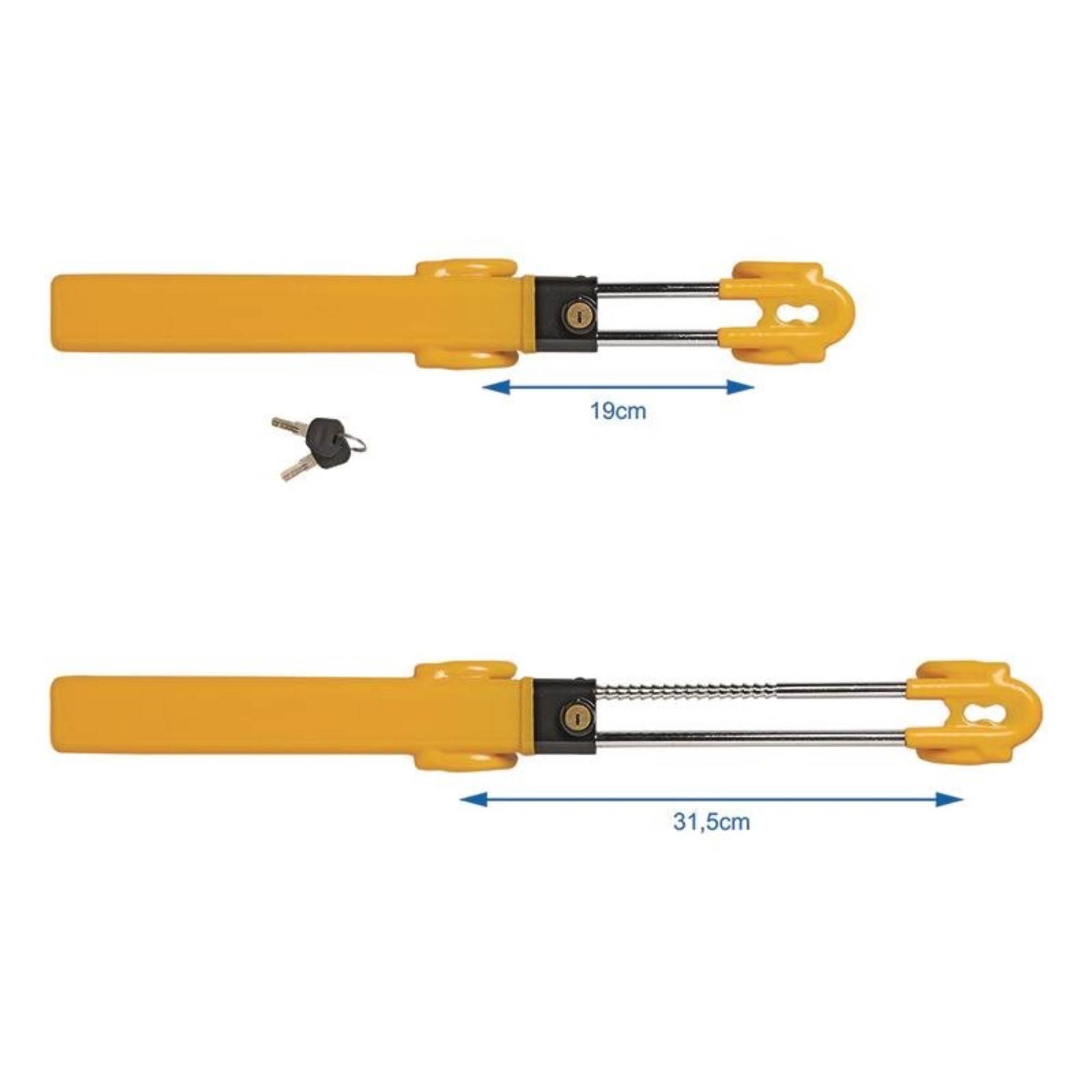 ProPlus Stuurslot Heavy Duty met twee sleutels - 2Cheap