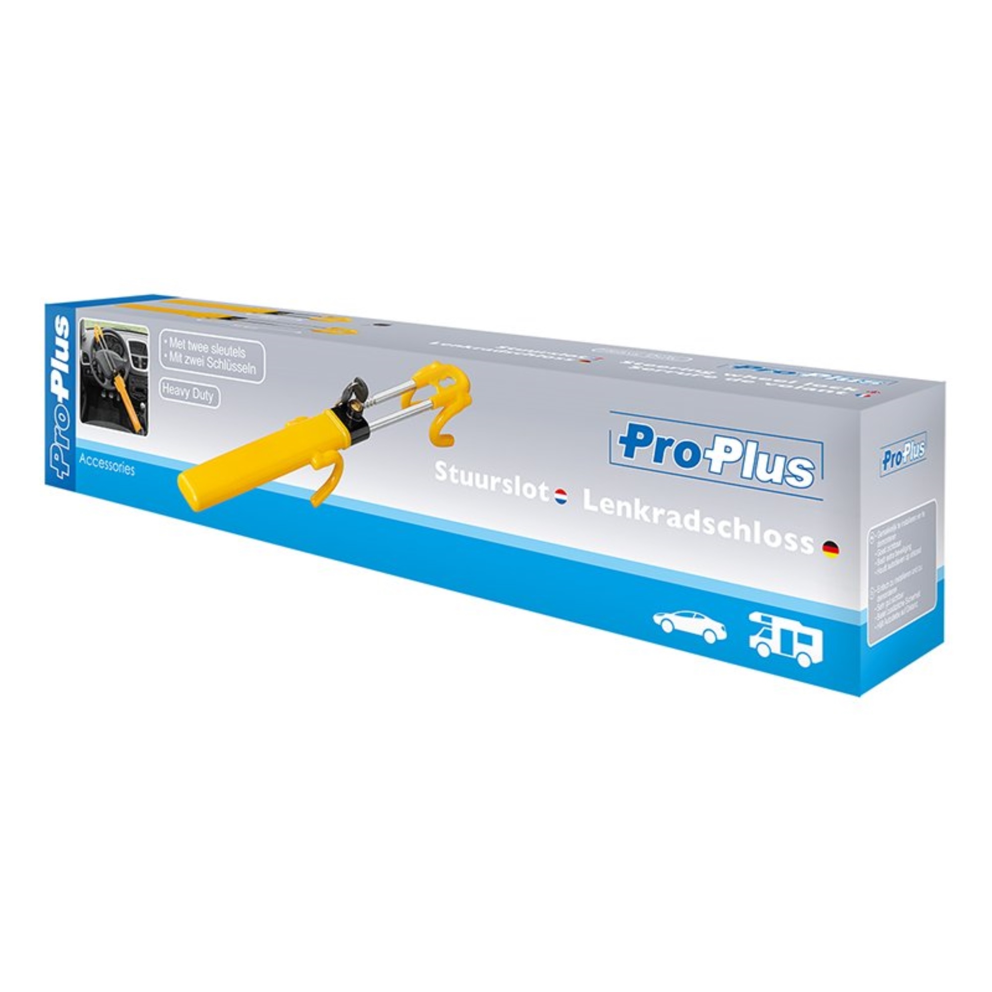 ProPlus Stuurslot Heavy Duty met twee sleutels - 2Cheap
