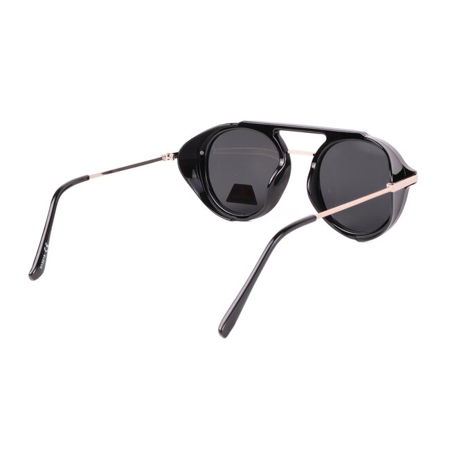 Benson Zwarte Sundown Zonnebril - Gepolariseerd - Gouden Pootjes - 2Cheap