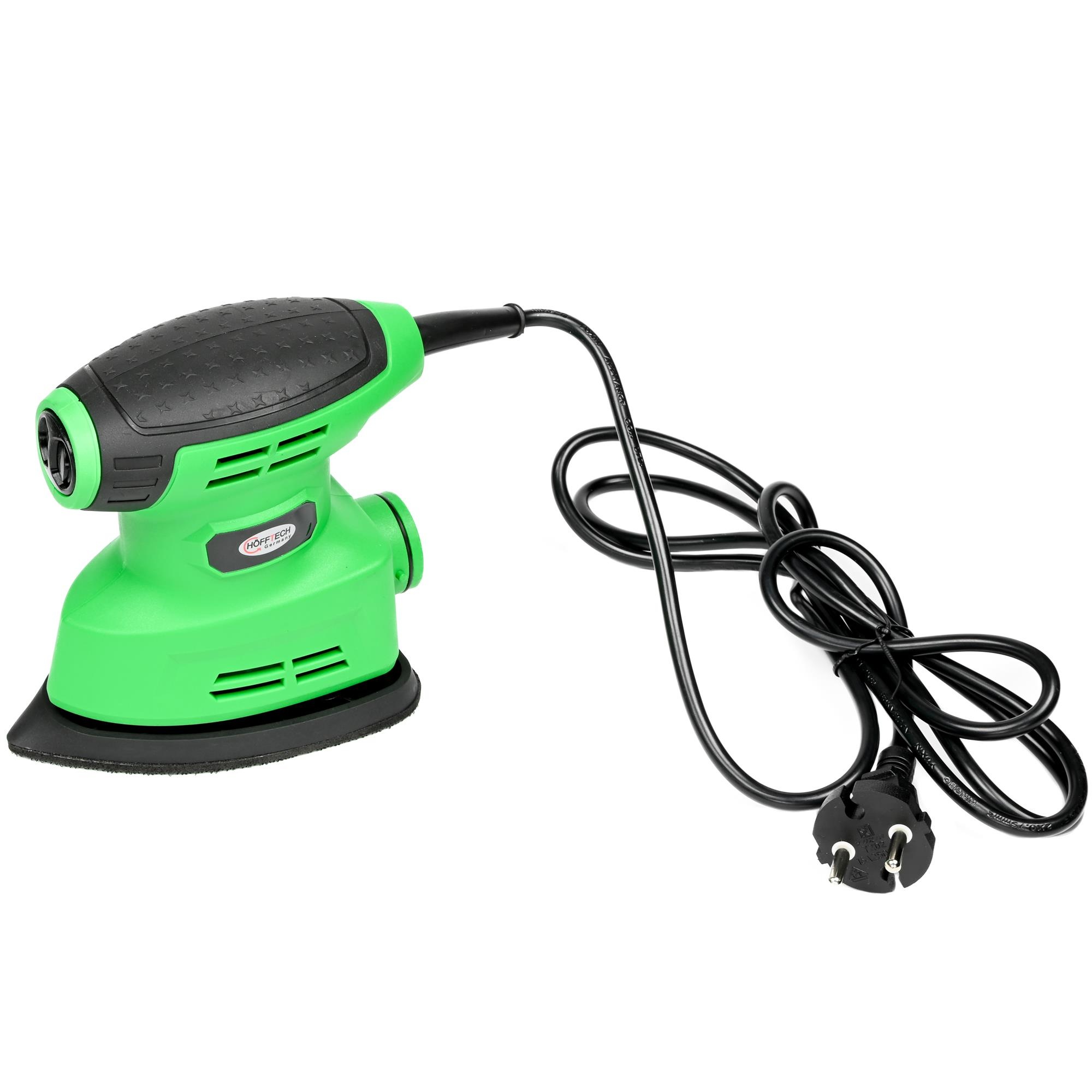 Hofftech Krachtige delta schuurmachine - 200 watt - met stofbox en schuurpapier - 2Cheap