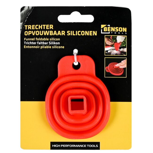 Benson Silicone trechter - 55 mm - rood - met hangoog - per stuk - 2Cheap