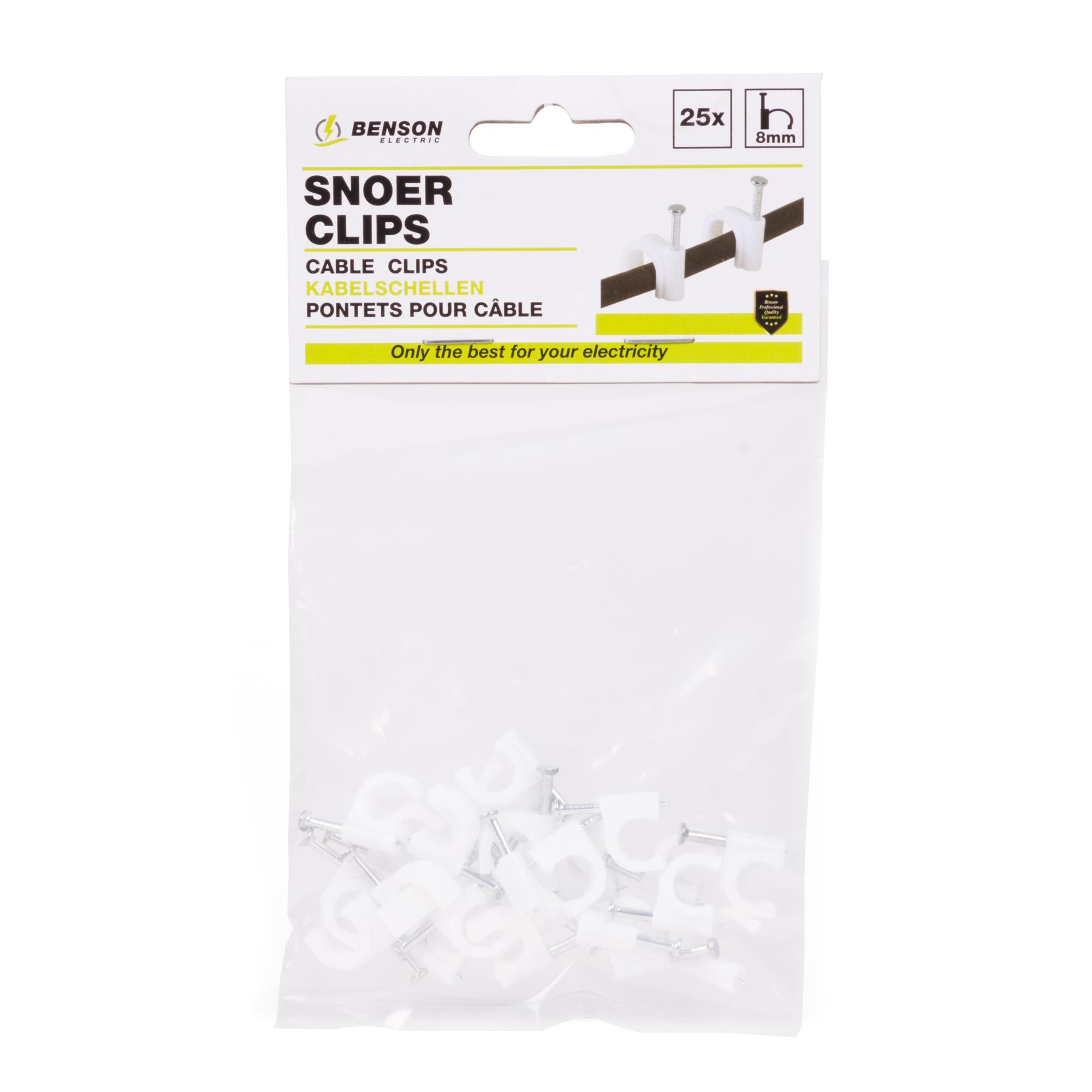 Benson Snoerclips - Kabelclips 8 mm - 25 stuks kopen? Bestel online ...