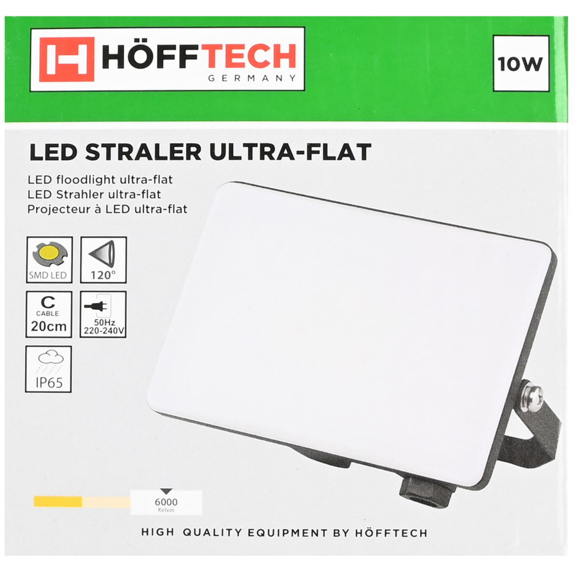 Hofftech Ultra platte led straler - krachtige verlichting - compact ...