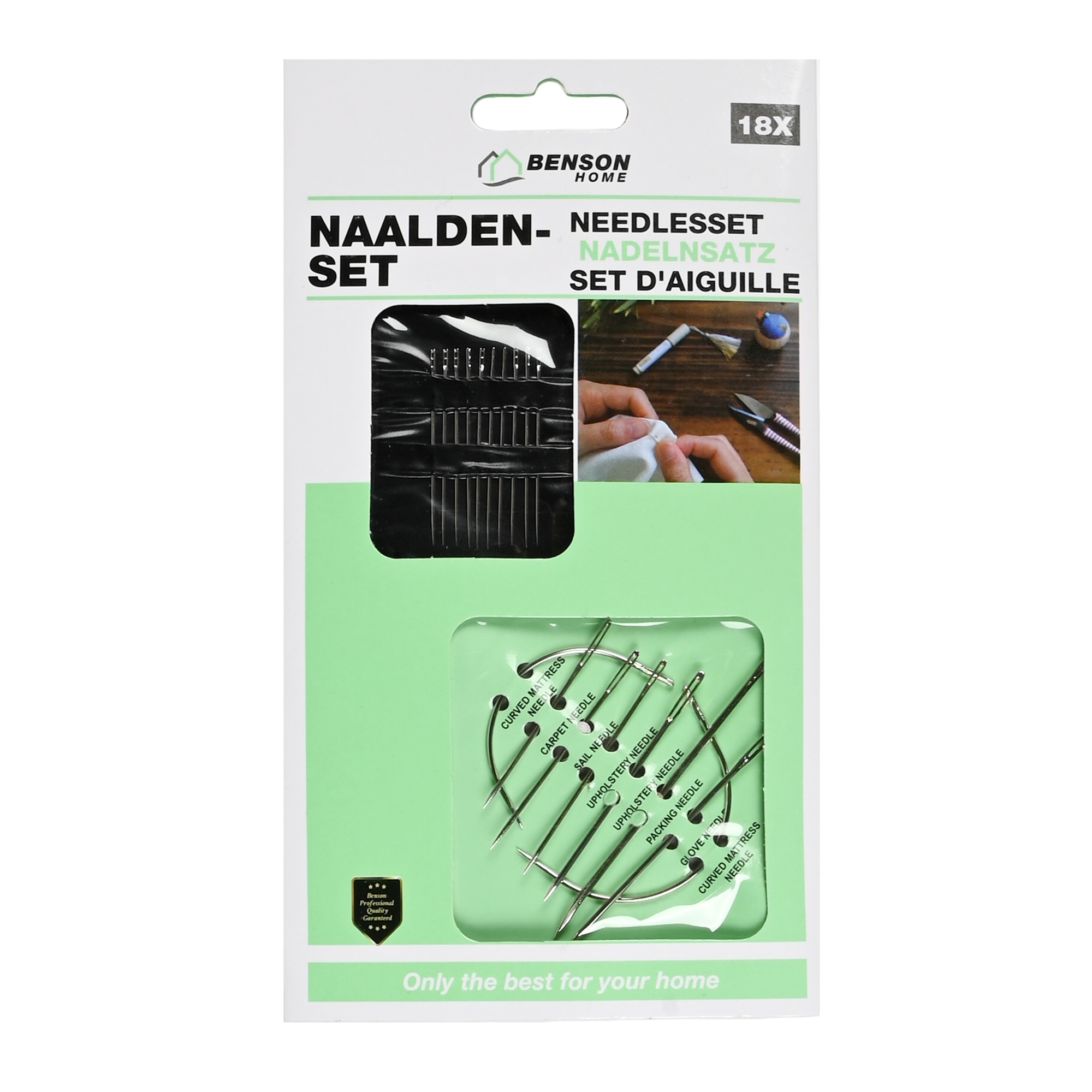 Benson Complete naaldenset - 18-delig - diverse naalden voor elk ...