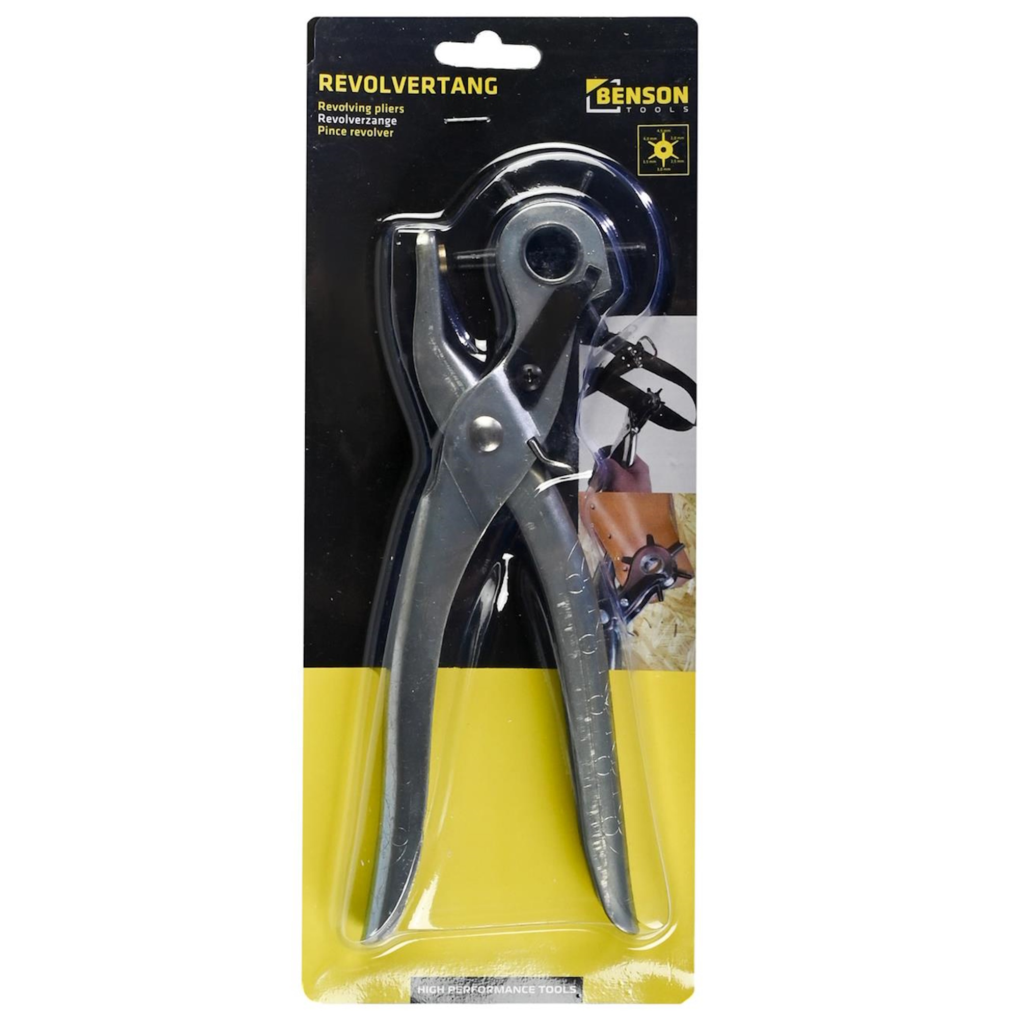 Benson Revolvertang - Gaatjestang - 6 maten - Vergrendeling - 22 cm ...