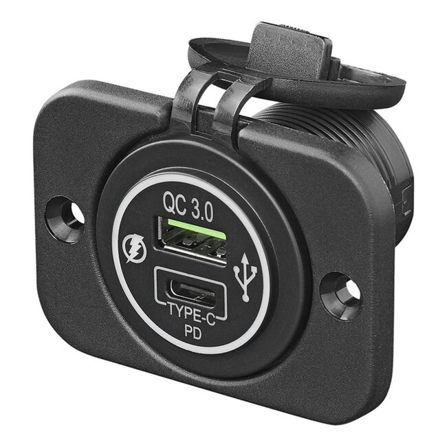 ProPlus ProPlus USB A+C Snellader 3A 12/24V - Inbouw - 2Cheap