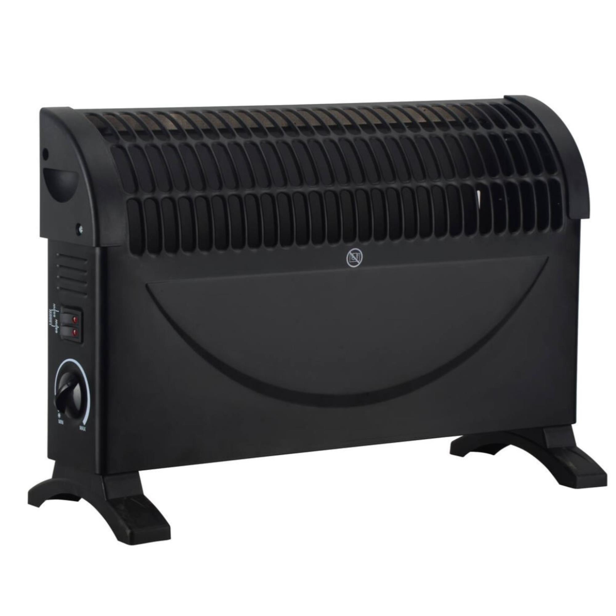 Benson Convector Heater - 750/1250/2000 Watt - 52 x 17 x 33 cm - Zwart ...