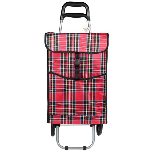 Benson Benson Boodschappentrolley Ruit - 40L Capaciteit - Ideaal voor ...