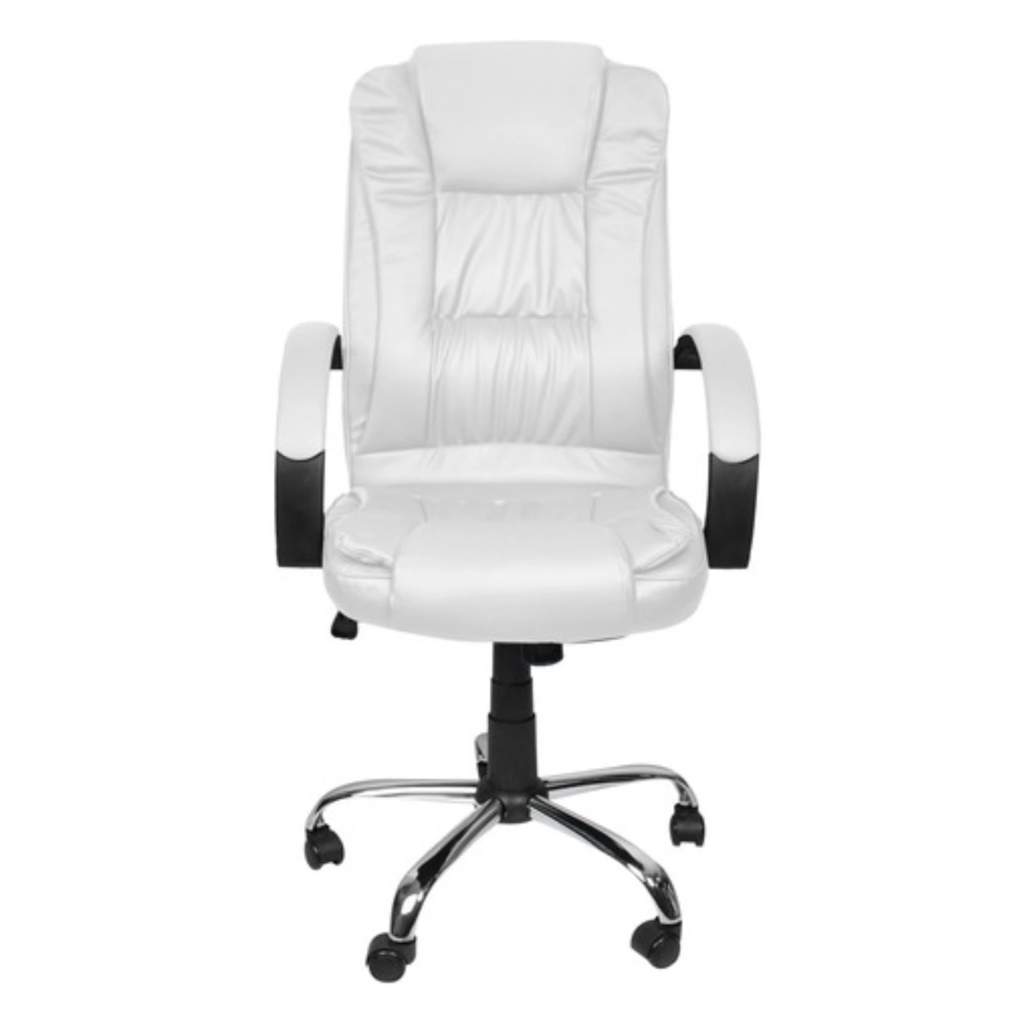 Malatec Bureaustoel 23240 - Wit - Eco-leer: Ultiem Comfort voor Uw ...