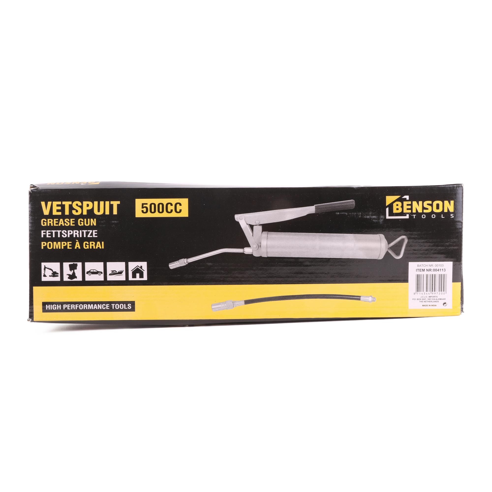 Benson Vetspuit 500cc met Flexibele Slang kopen? - 2Cheap